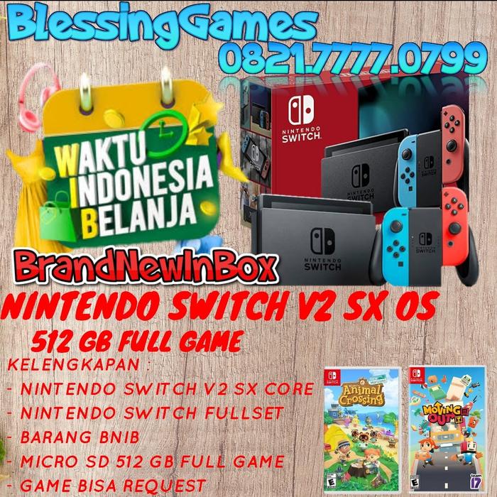 Jual NINTENDO SWITCH V2 SX CORE 128-512 - SWITCH V2 512GB - Jakarta ...