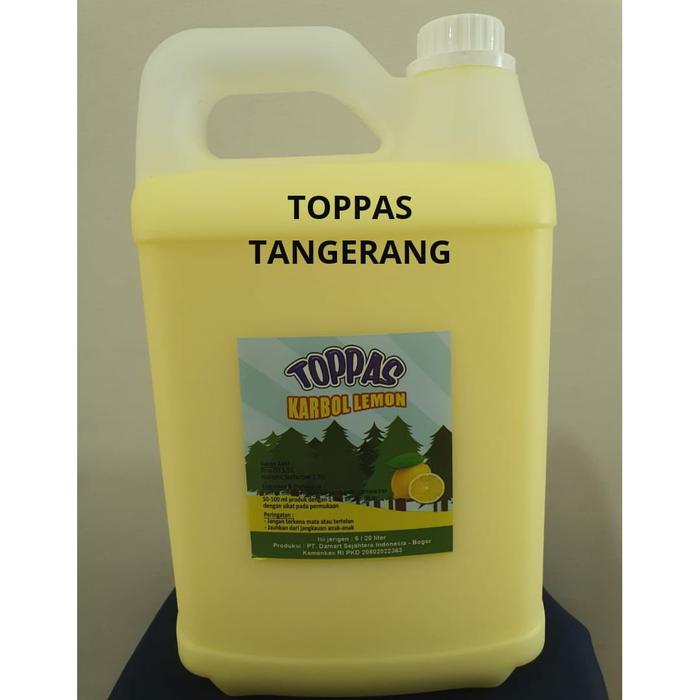 Jual Karbol Wangi Toppas Karbol Sereh, Lemon, Pine 5 Liter Murah ...