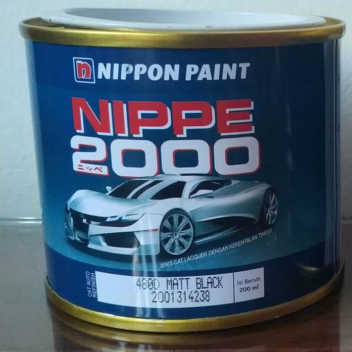 Jual Cat Duco Nippe 2000 200ml ( 480D ) Matt Black ( Hitam Doff ...