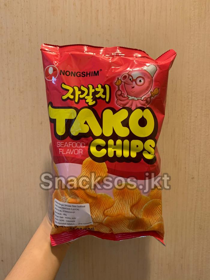 Jual NONGSHIM TAKO CHIPS SEAFOOD FLAVOR- MAKANAN RINGAN KOREA - Jakarta ...