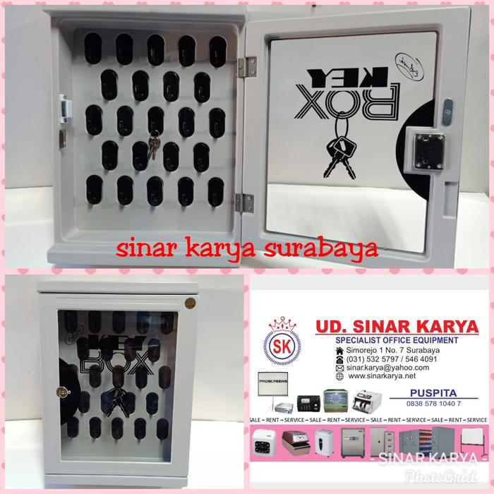 Jual Key Box kotak gantungan kunci isi 23 cantolan Keybox pintu kaca ...