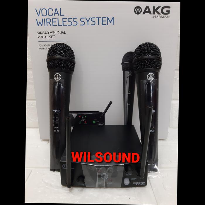 Jual MIC AKG WMS 40 MINI DUAL VOCAL SET ORIGINAL AKG WMS40 MIC WIRELESS ...
