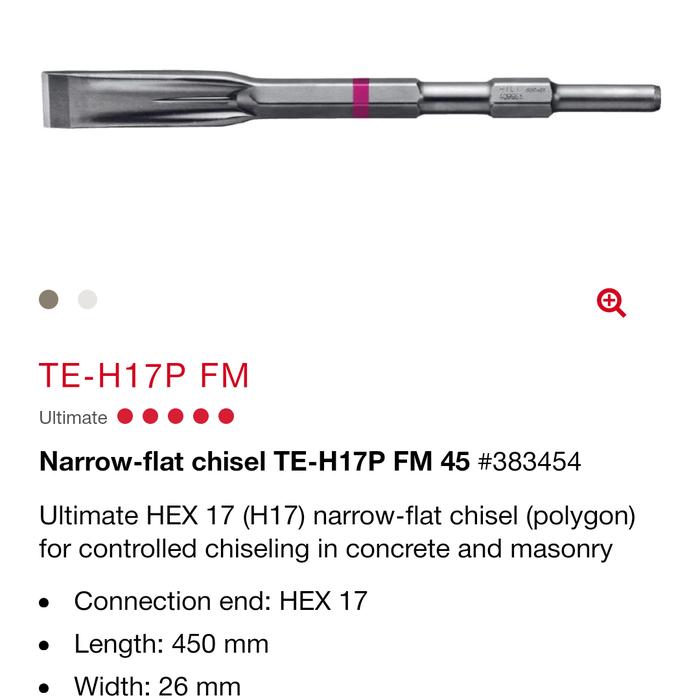 Jual hilti mata bobok drill TE 500-X Narrow - Flat Chisel TE HX17 FM 45 - Jakarta Timur - Han ...