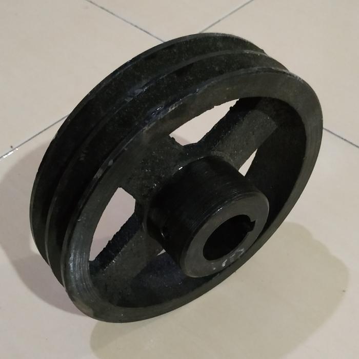 Jual Pulley puli pully B2 - 6 inch as 30 mm pulley besi cor - Jakarta ...