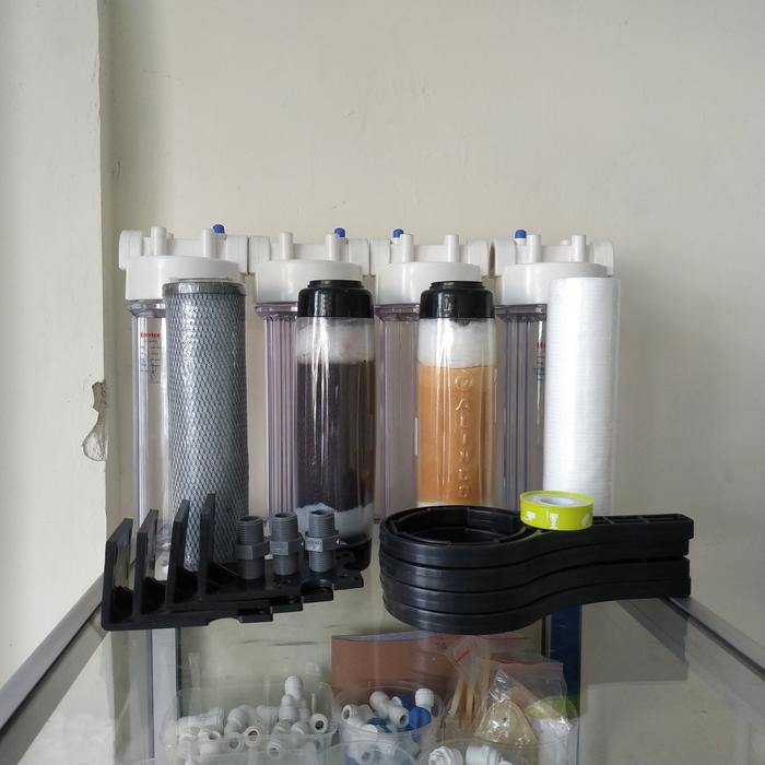 Jual Paket Filter Air Sumur / Ledeng [4 Housing 10 Inch/ 5 Tahap] - Kab ...