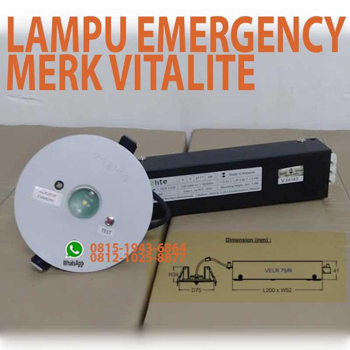 Jual Lampu Emergency merk Vitalite 5W NEW VELR 75/R - Jakarta Barat ... Jual Lampu Emergency merk Vitalite 5W NEW VELR 75/R - Jakarta Barat ...