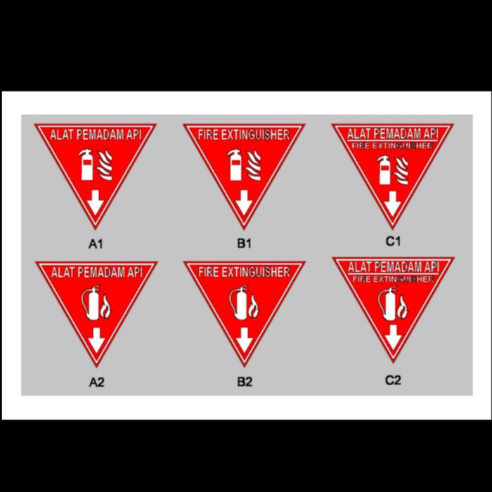 Jual RAMBU APAR SISI 25 CM (GLOW IN THE DARK) - STICKER ONLY - Kota ...