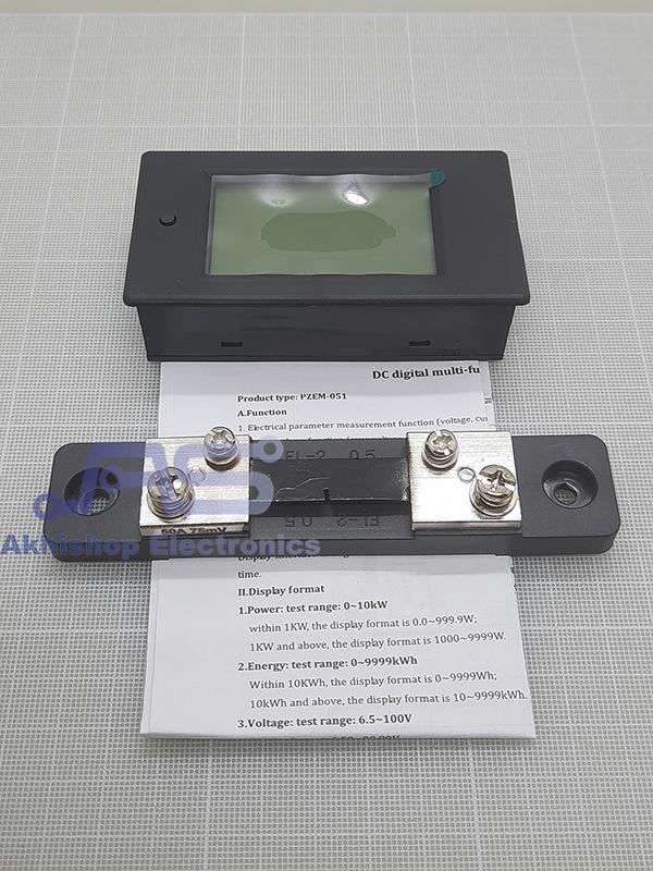 Jual PZEM-051 DC 6.5-100V with 50A Shunt 4in1 Voltage Current Power ...
