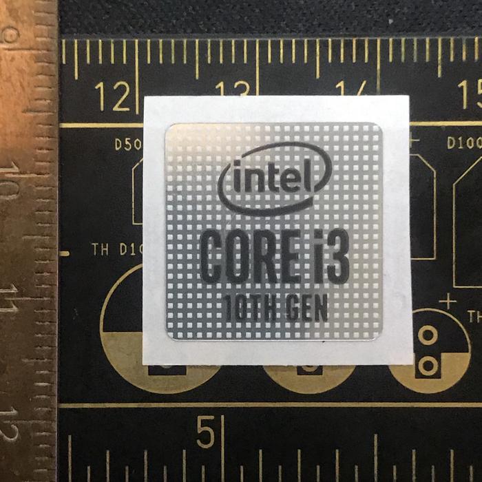 Jual Sticker stiker logo Core i3 10th gen 2019 ori - Kota Banjarmasin ...