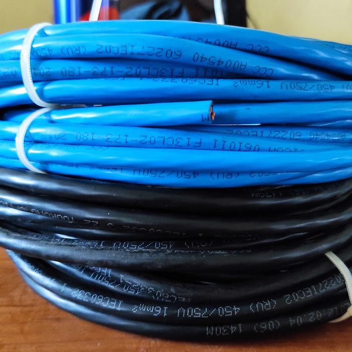 Jual Kabel power Nyaf 16mm Panajang /6mtr Panyu warna hitam dan biru ...