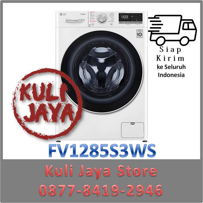 Jual LG FV1285S3WS Front Loading 8.5Kg Vivace AI DD Smart ThinQ - Kota ...