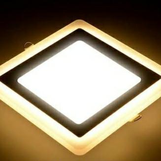 Jual Lampu Downlight LED Panel Kotak 2 Warna 6 W 3 Watt Putih Kuning ...