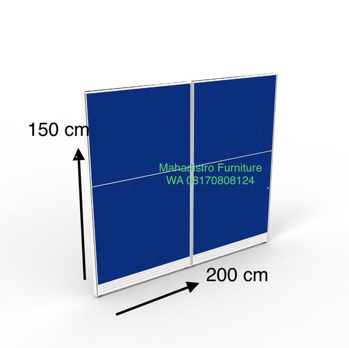 Jual Partisi sekat kantor T.150 cm P.200 cm Tebal 3 cm / pembatas ...