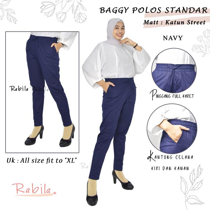 Jual Celana panjang wanita / Celana Muslim (baggy polos) - All Size ...