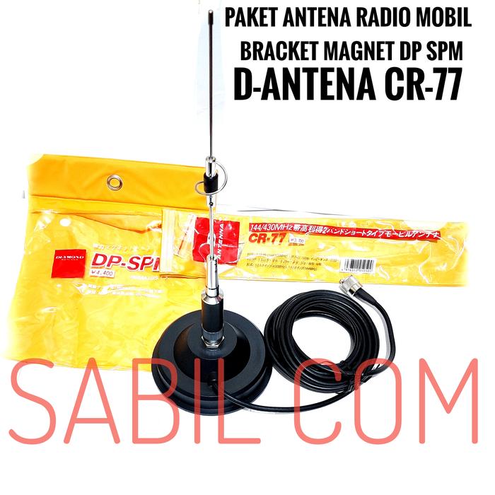 Jual PAKET ANTENA RADIO RIG MOBIL DUALBAND PLUS BRACKET MAGNET DP SPM ...