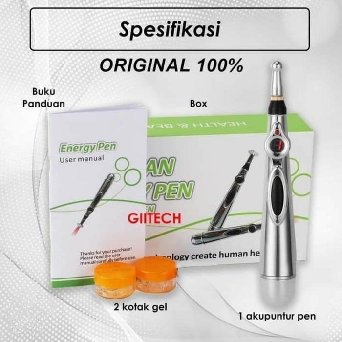Jual Pulpen Akupuntur laser Pena Pen Pijat Terapi Refleksi Elektrik ...