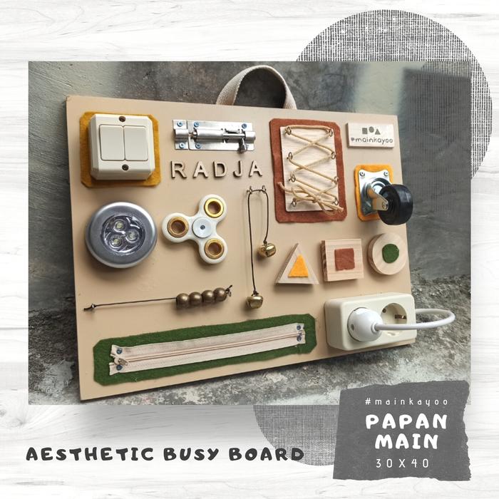 Jual Aesthetic Busy Board - Earth Tone Color, Mainan Edukasi #mainkayoo ...