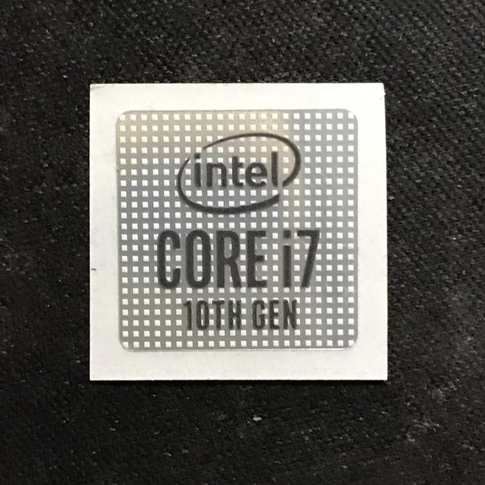 Jual Sticker stiker logo intel Core i7 10th gen 2019 pri - Kota ...