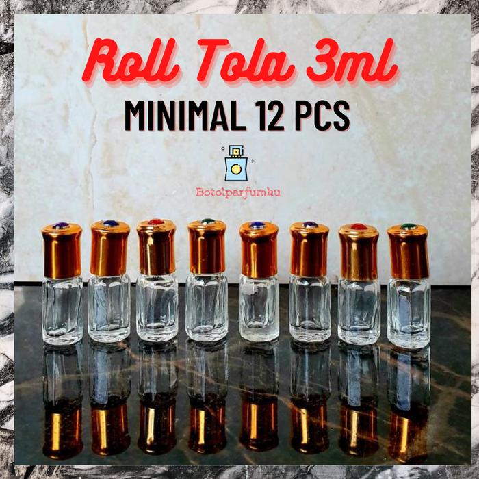 Jual BOTOL PARFUM KOSONG ROLL ON KACA 3 ML (ROLL TOLA 3 ML) - Kota ...