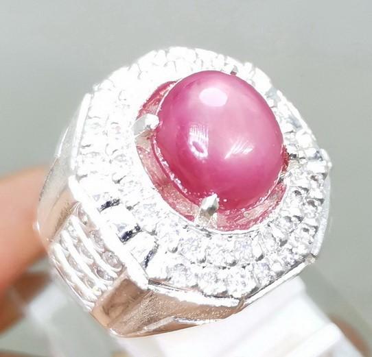 Jual Batu Akik Ruby Pink Silky Milky Natural Bersertifikat Ring Perak 925 - Kota Surakarta ...