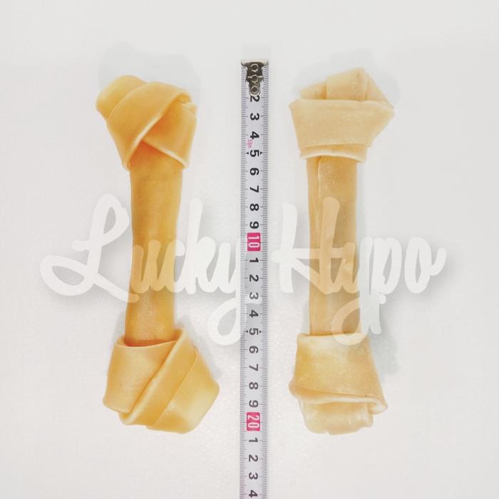 Jual Tulang Anjing Gigitan Rawhide Knotted Bone Natural 8.5" - Jakarta ...