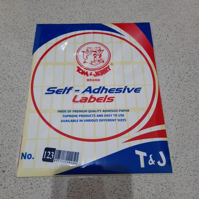 Jual Label Tom & Jerry 123 / Label Stiker Tom & Jerry No.123 - Jakarta ...
