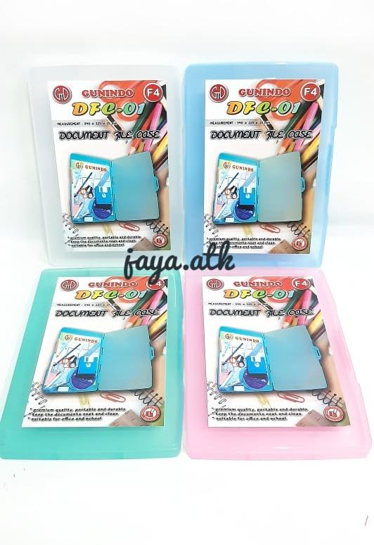 Jual MAP PLASTIK FOLIO F4 TAS TENTENG FILE CASE DOKUMEN DFC-001 GUNINDO ...