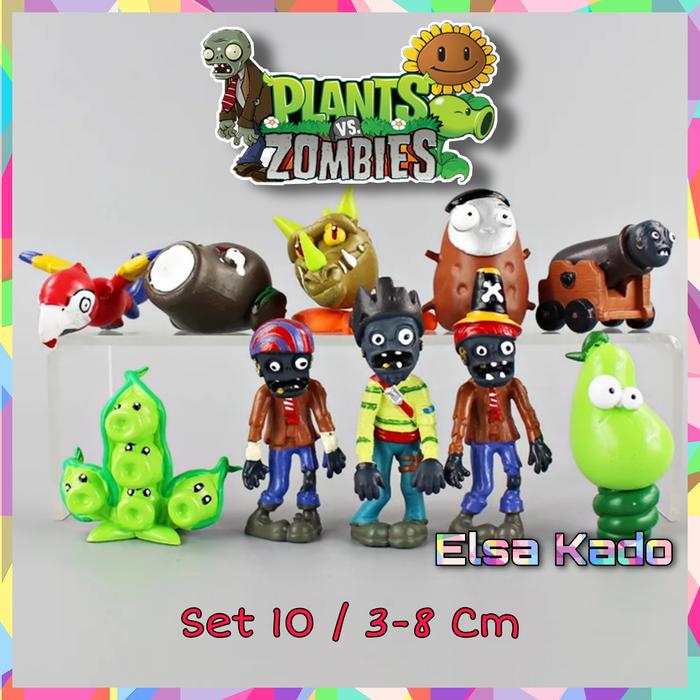 Jual Action Figure Plants Vs Zombies Set 10 Mainan Plant vs Zombie ...