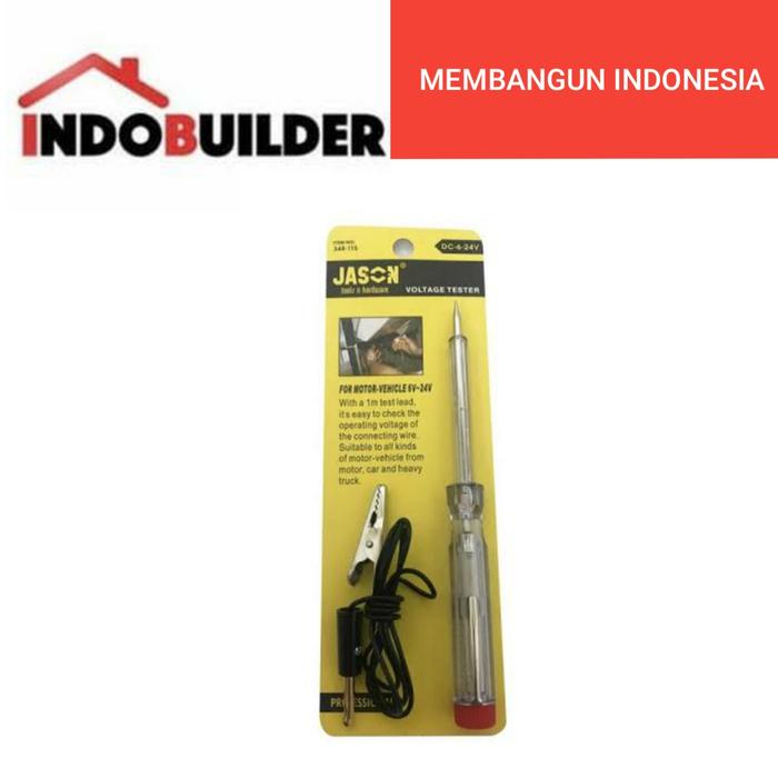 Jual JASON OBENG TESTPEN LISTRIK DC 6-24 VOLT / VOLTAGE TESTER DC - Kab ...