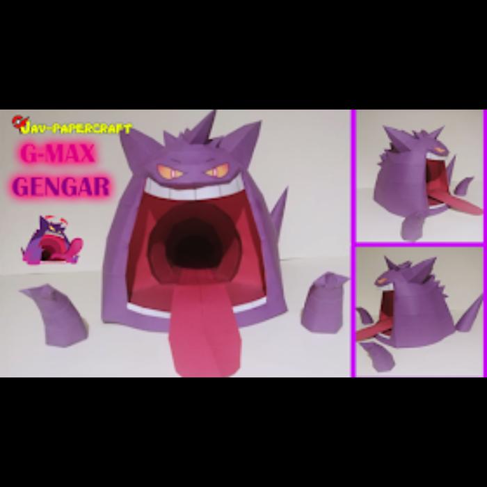 Jual Pokemon Gmax Gengar Papercraft - Kab. Bekasi - Papercraft Tiviti ...