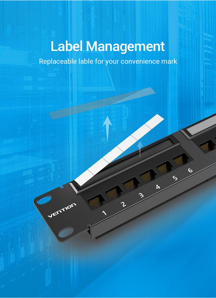 Jual Vention Network Patch Panel Gigabit Ethernet Lan Rj45 Wall ...