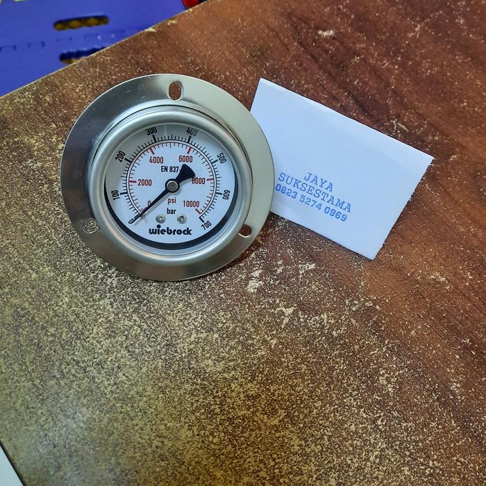 Jual Pressure gauge flange 700 kg / bar 10000 psi Manometer ukur ...
