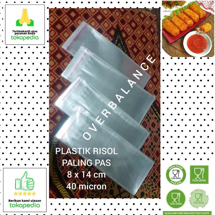 Jual PLASTIK RISOL PALING PAS - OPP SEAL 8 x 14 cm 40 micron - Jakarta ...
