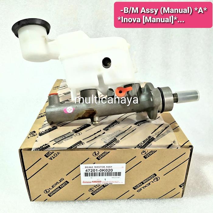 Jual master rem/brake master assy Toyota Innova manual 47201-0K020 ...