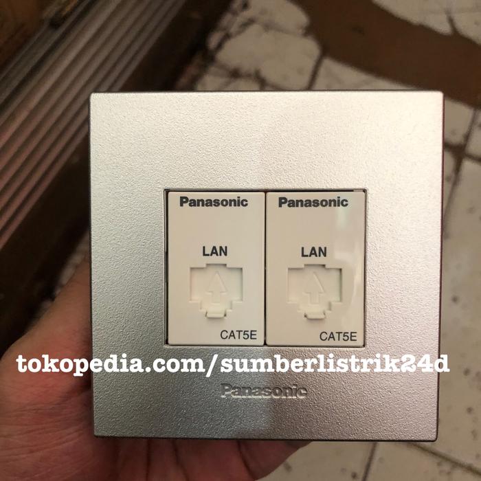Jual Outlet data cat5e panasonic style silver dan out let lan cat 5e ...