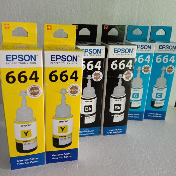 Jual TINTA EPSON 664 WARNA SERIES L120/L200/L210/L220/L300/L310 - Kuning - Kota Depok - Abbasy ...