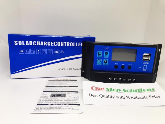 Jual SOLAR PANEL CHARGER CONTROLLER PANEL SURYA 50A 12V 24V - Jakarta ...