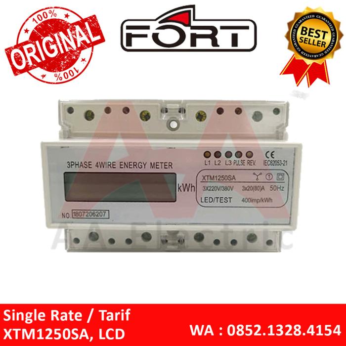 Jual Kwh Meter Digital (LCD) 3P 5/30a 5/100a 10/60a 3 Phase XTM1250SA Fort - Jakarta Pusat - AA ...