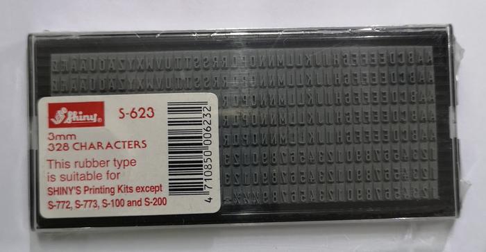 Jual S-623 Huruf Untuk Printing Kit Shiny - Jakarta Barat - OB Stamp ...