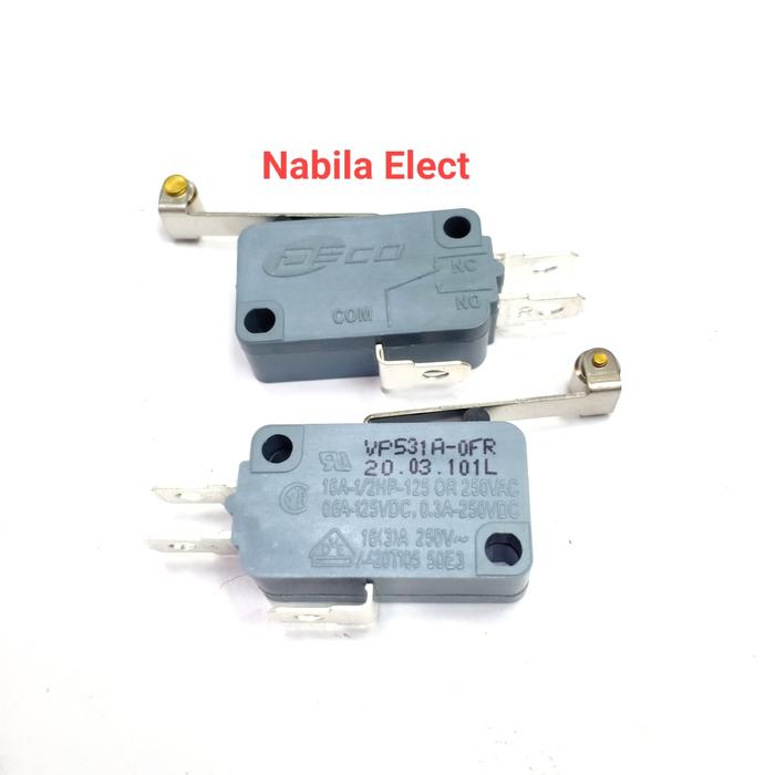 Jual Limit switch/Mikro switch roda panjang abu2 7-2(DECO) - Jakarta ...