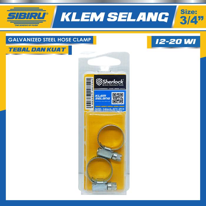 Jual Klem Selang / Hose Clamp Gas Sibiru 3/4" ( 1 kotak isi : 2 pcs ) - Jakarta Timur - SHERLOCK ...