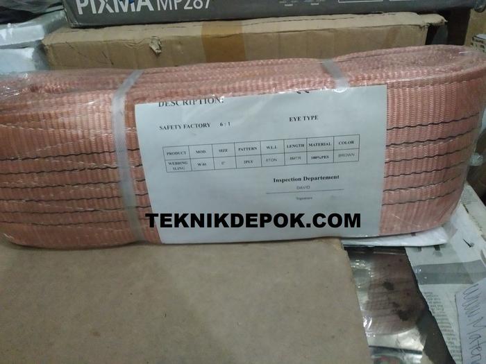 Jual Sling Sabuk Kain Benang Beban 6 Ton x 8 Meter Webing Seling Belt ...