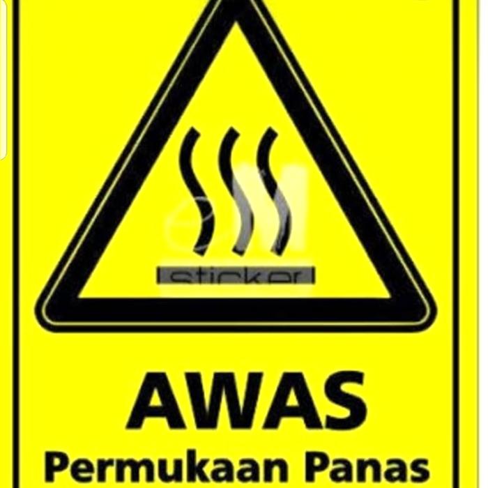Jual SIGN STICKER K3 RAMBU AWAS PERMUKAAN PANAS 30X40CM - Jakarta Barat ...