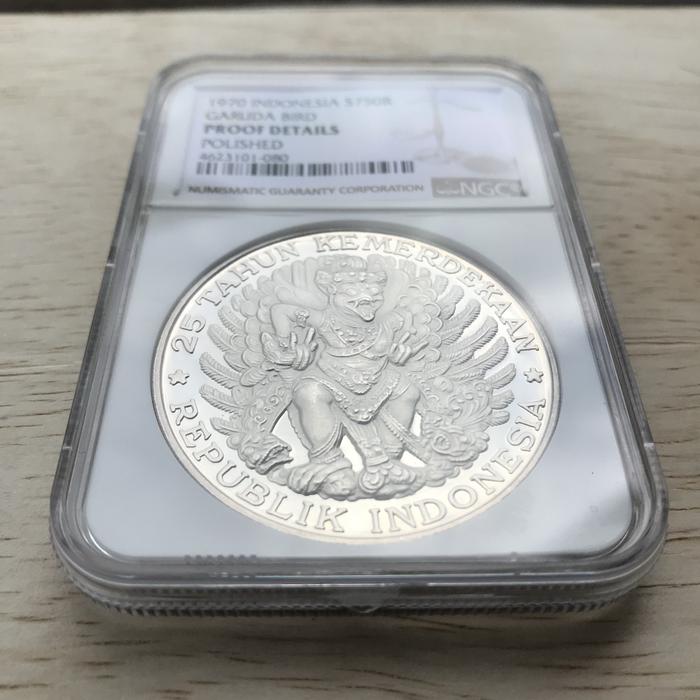 Jual Koin Kuno Peringatan 750 Rupiah Garuda Wisnu Kencana Proof Detail ...