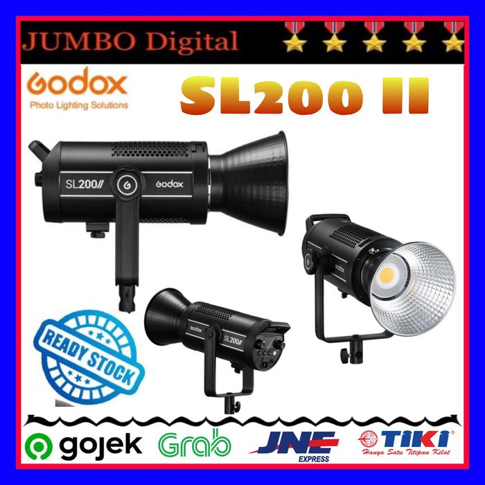 Jual LAMPU GODOX LED SL200II VIDEO LIGHT COB SL200 II SL-200 II MARK 2 ...