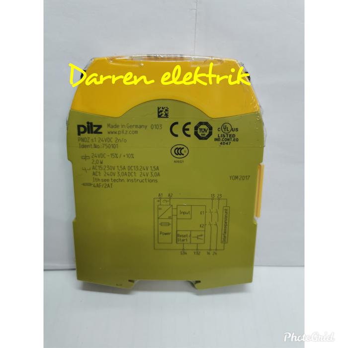 Jual safety relay pilz PNOZ S1. 24vdc 2n/o no 750101 - Jakarta Barat ...