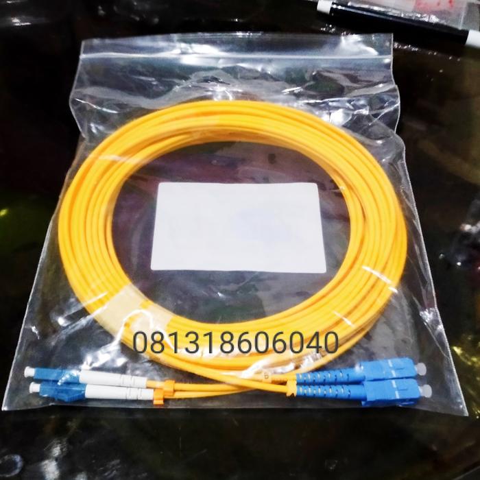 Jual 10m Patchcord SC Upc - LC Upc Patch Cord Fiber Optic SC-LC Duplex ...