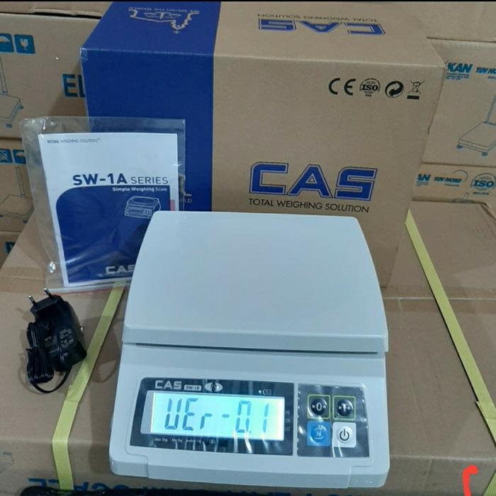 Jual timbangan walet/tripang CAS SW-1A LCD cap 3kg,6kg,15kg,30kg S/D - Jakarta Barat - Central ...