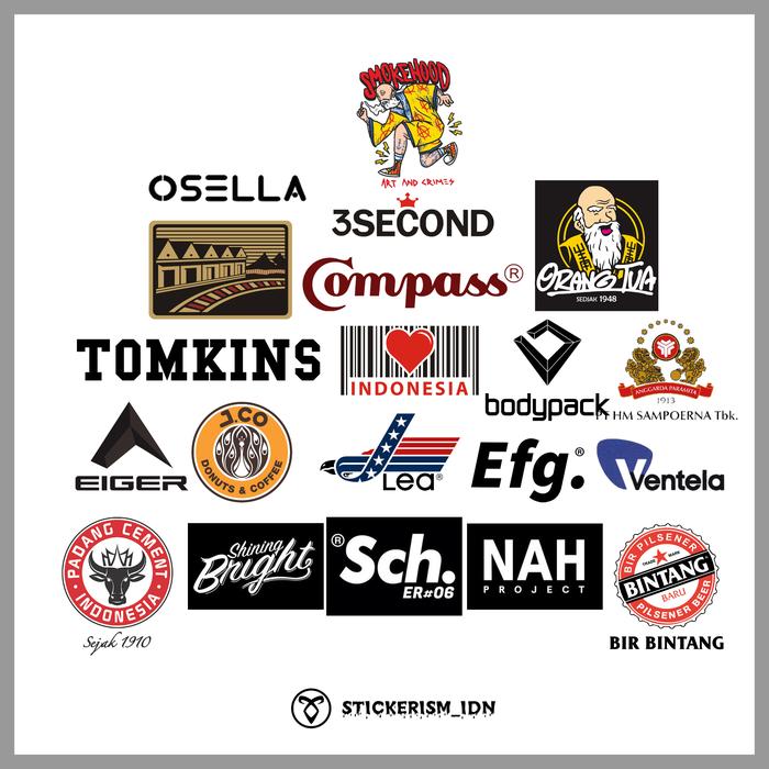 Jual STICKER / STIKER BRAND LOKAL PACK A [20 PCS] - Kota Medan - Diyos ...