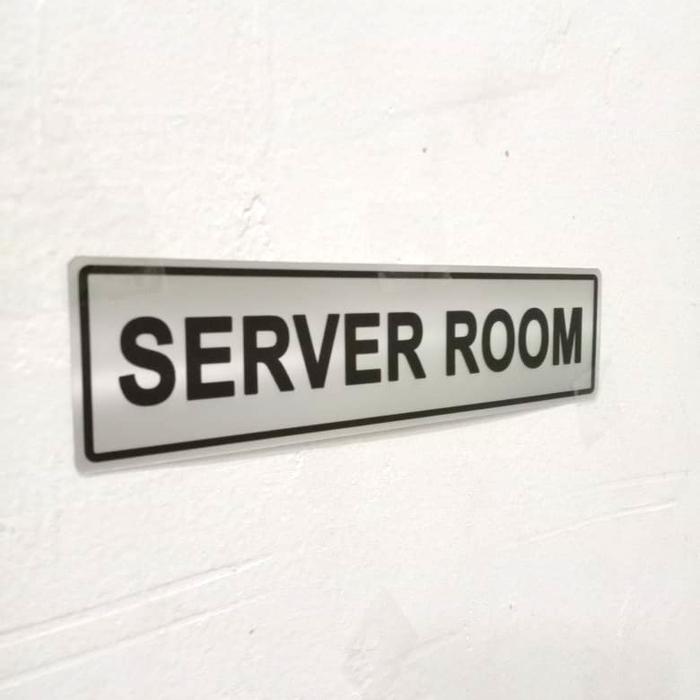Jual SIGN LABEL K3 RAMBU SAFETY SERVER ROOM UKURAN 4X18CM - Jakarta ...